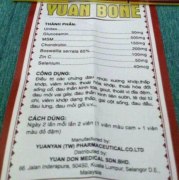 Yuan Bone Malaysia - Chăm sóc cho người cao tuổi | ThuocLongChau.com