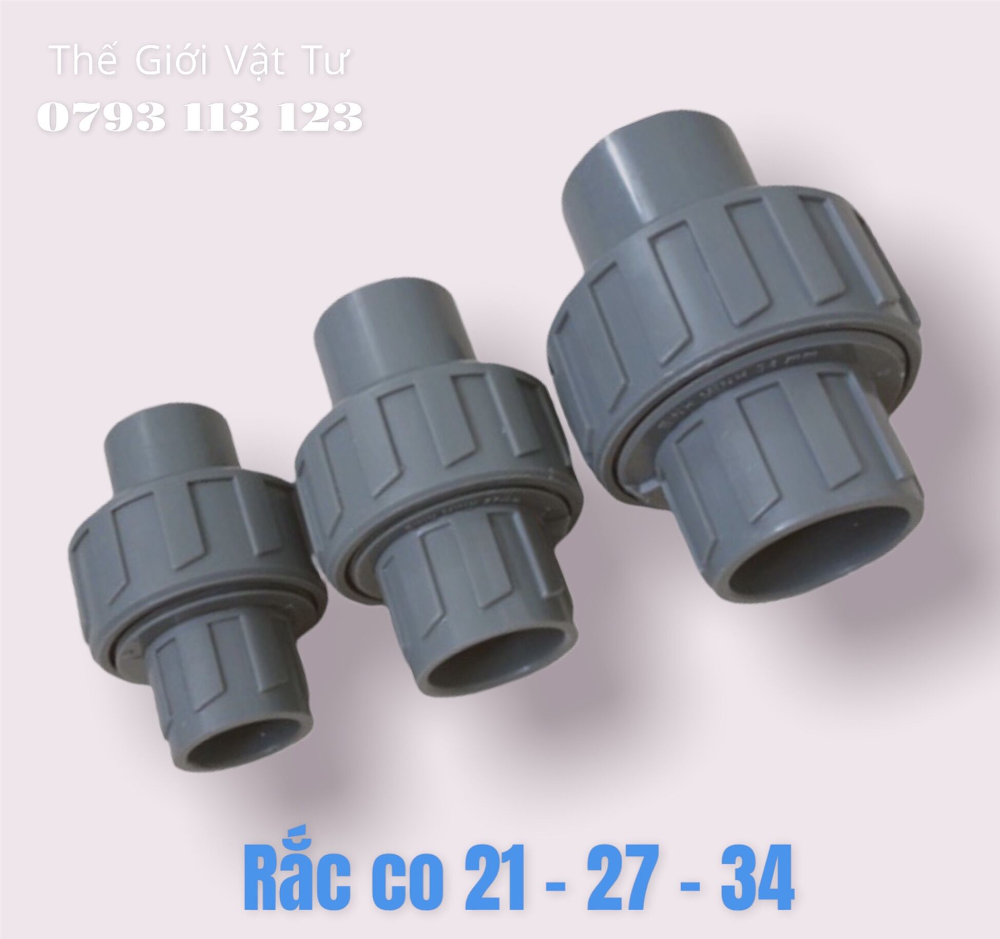 Khớp nối sống - Rắc co PVC phi 21 - 27 - 34 | Lazada.vn