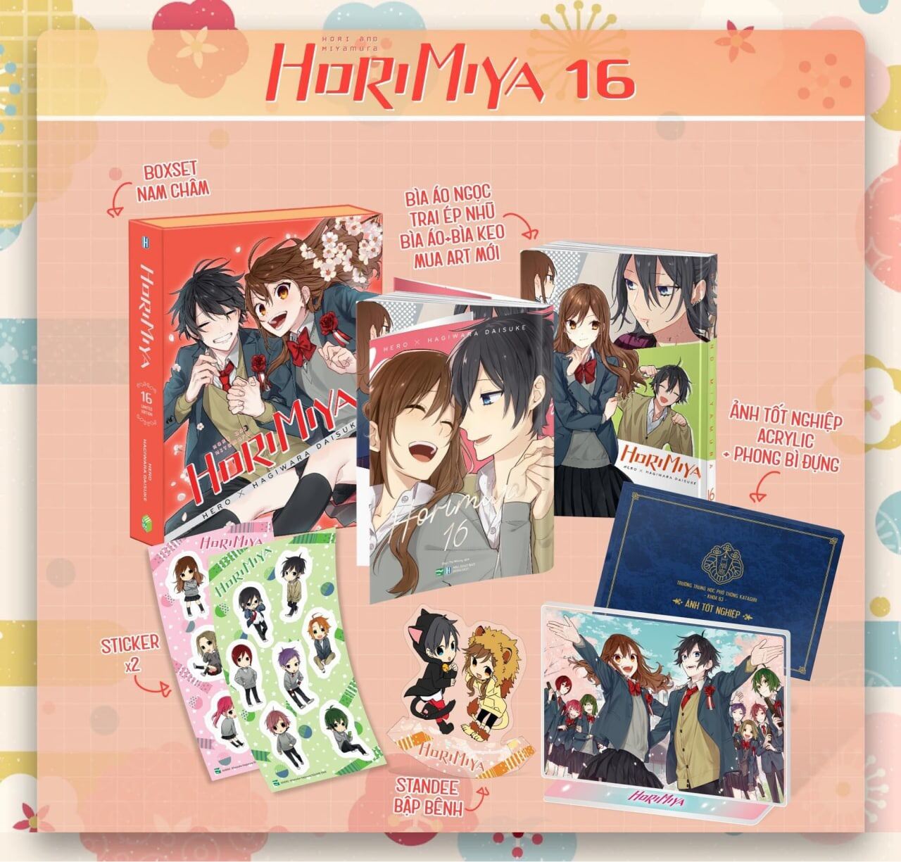 Horimiya - Tập 16 - Box Bản Giới Hạn (Tặng Kèm Ảnh Tốt Nghiệp Acrylic ...