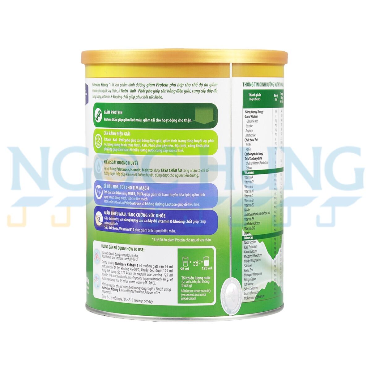 Sữa bột Nutricare Kidney 1 900glon - MixASale