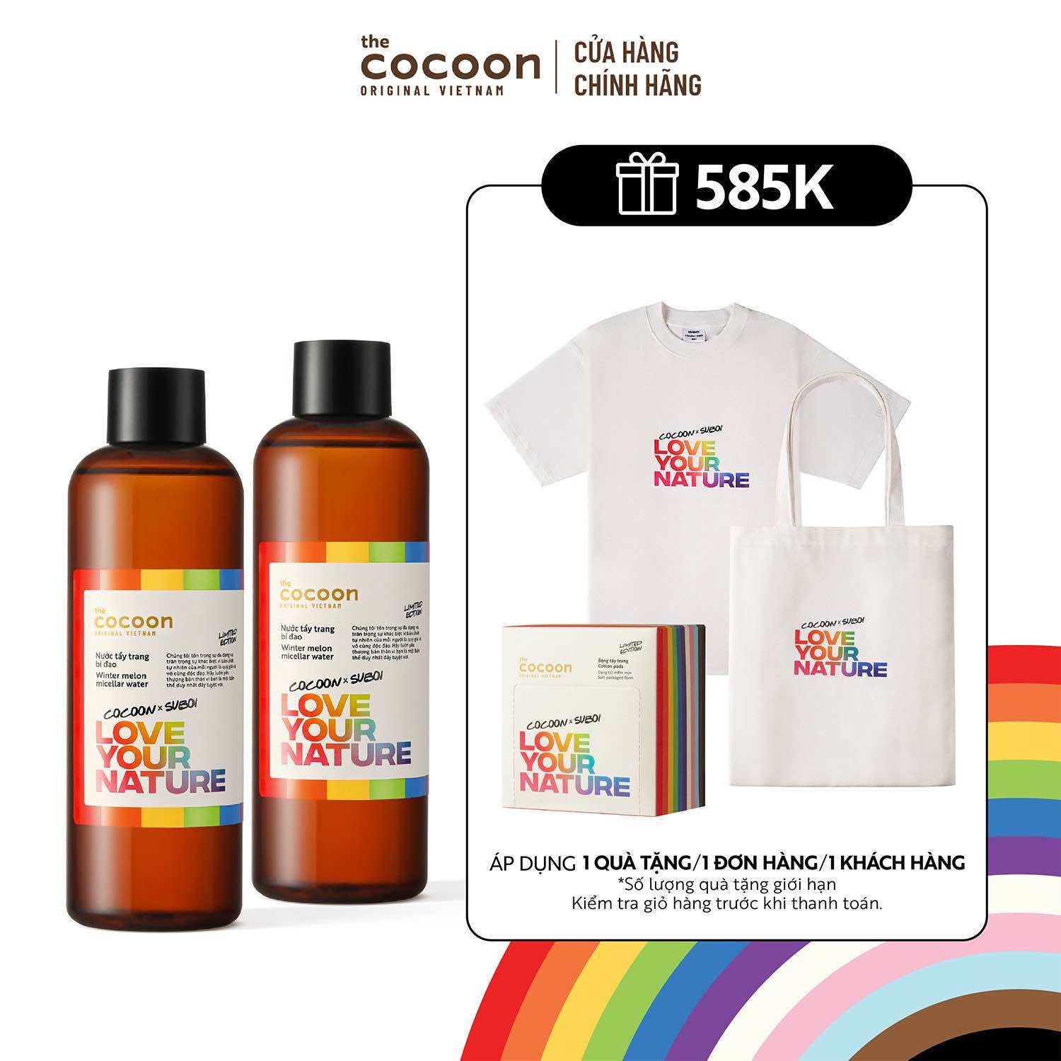 Limited Edition - Love Your Nature Combo 2 Bigsize - Nước tẩy trang bí ...