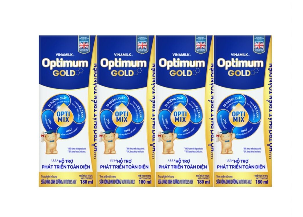 Combo 6 lốc (24 hộp) sữa bột pha sẵn Optimum gold hương vani hộp 110ml ...