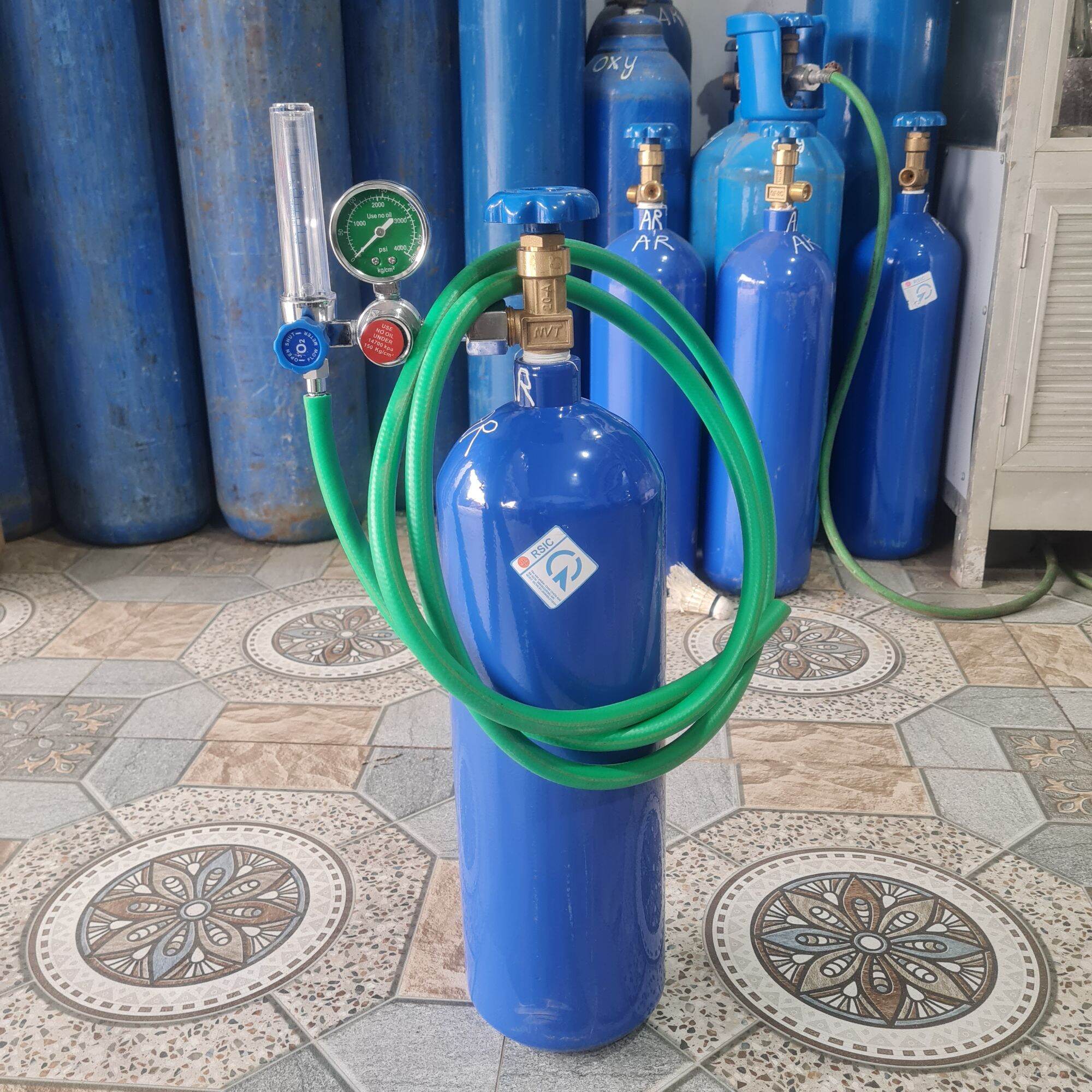 Trọn Bộ Bình Khí Argon Hàn Tig 5Lít - MixASale