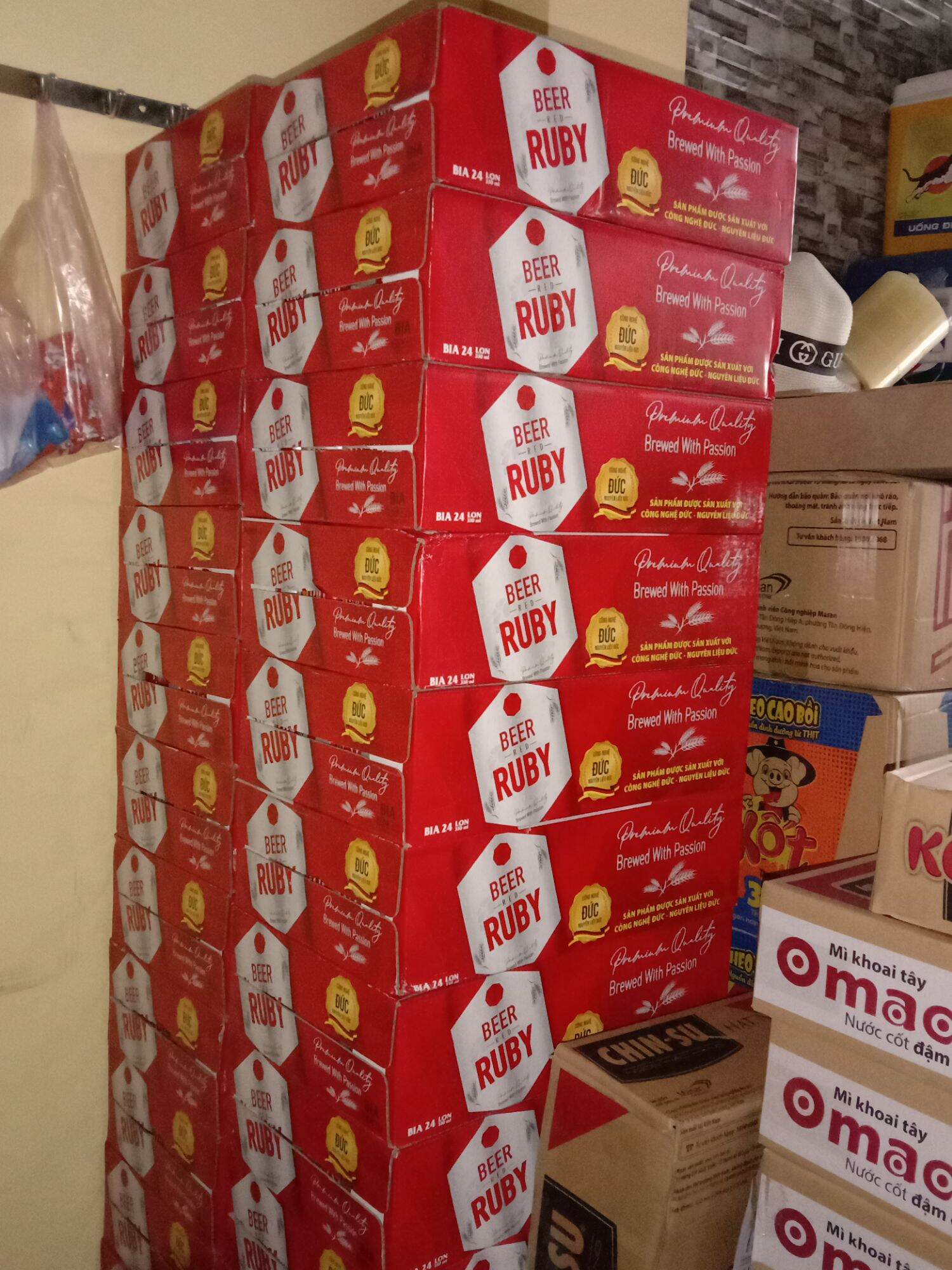 Bia Red Ruby Đỏ Thùng 24 Lon - Bia Nội Địa