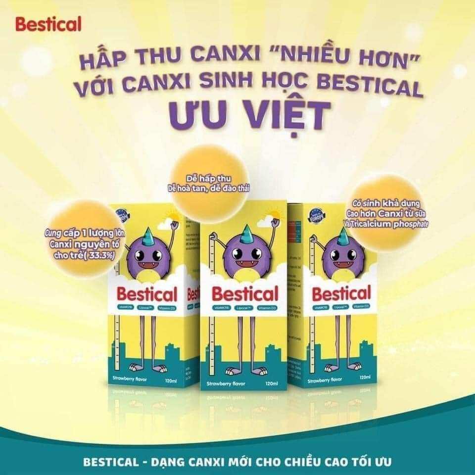 SIRO CANXI SINH HỌC BESTICAL BỔ SUNG CALCI HỖ TRỢ DỰ PHÒNG CÒI XƯƠNG, TĂNG CHIỀU CAO TỐI ĐA Ở ...
