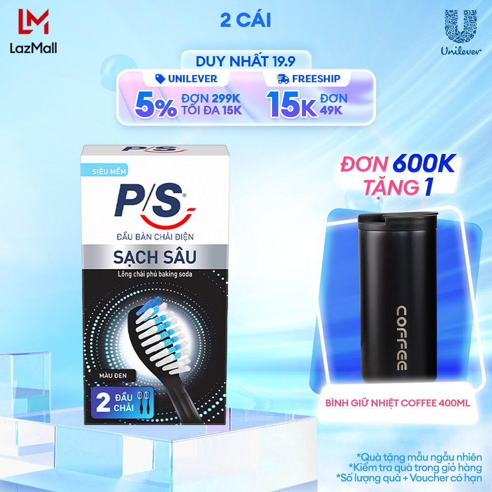 Bộ 2 đầu bàn chải điện PS S100 Pro - Trắng Răng Tự Nhiên - MixASale