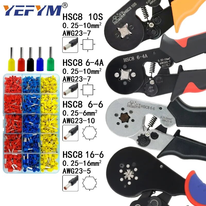 Kìm bấm cos pin kim rỗng kiềm bóp cốt 0.5mm 6mm 16mm kềm ép đầu cosse ...