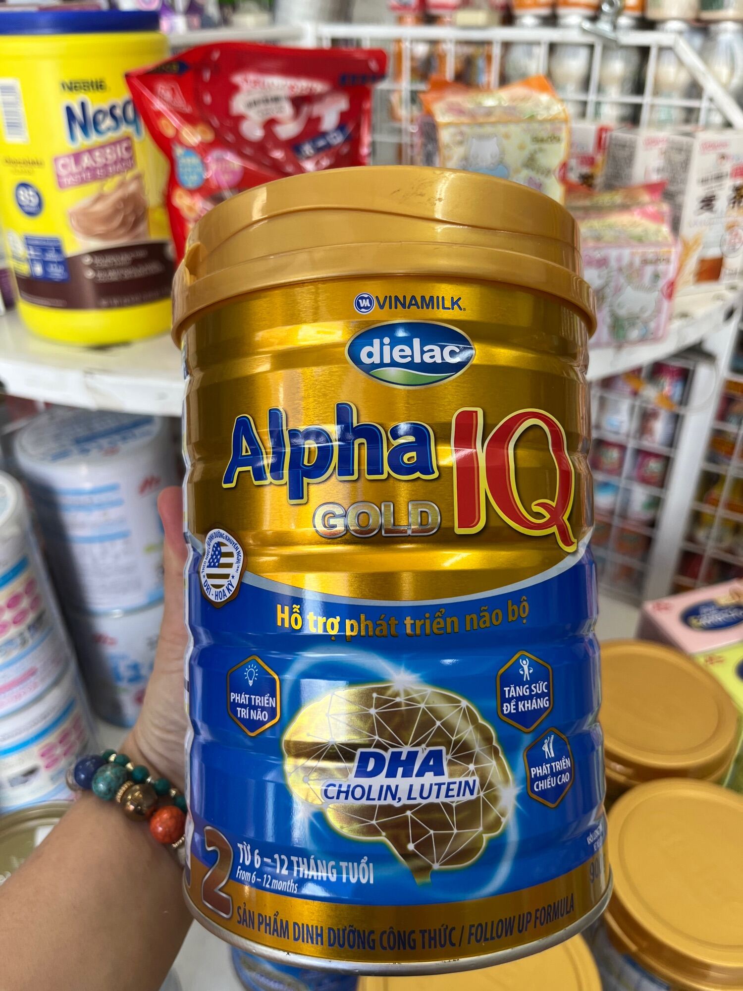 Sữa Dielac Alpha IQ Gold số 2 900gr date 112023 sale - MixASale