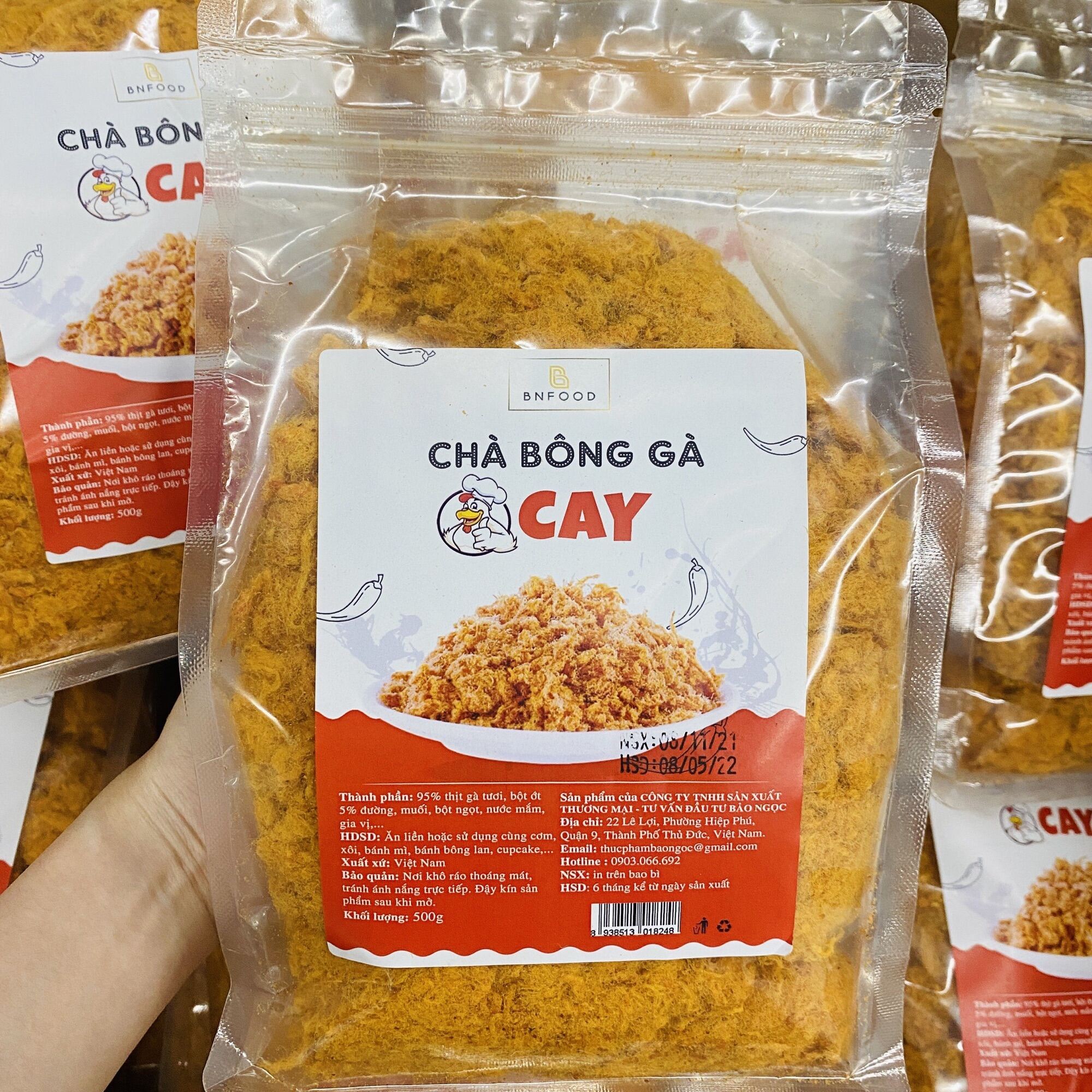 CHÀ BÔNG GÀ CAY 500GR BNFOOD | Lazada.vn