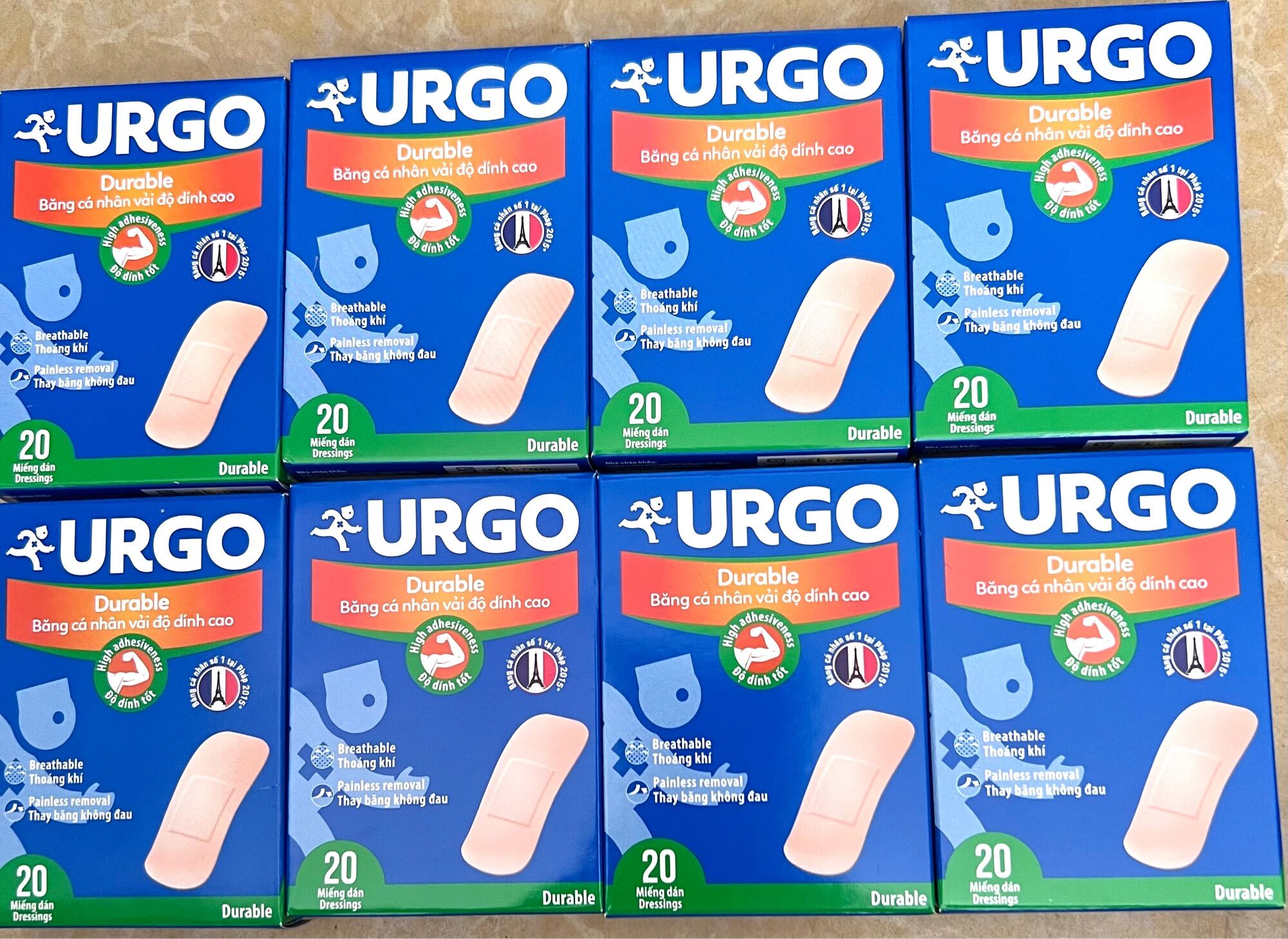 BĂNG CÁ NHÂN URGO DURABLE ĐỘ DÍNH CAO HỘP 20m | Lazada.vn