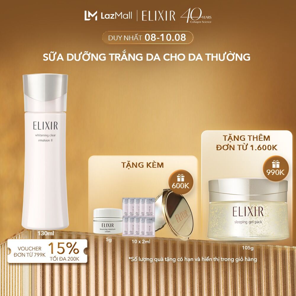 Kem dưỡng cải thiện nếp nhăn ngăn ngừa lão hóa Elixir Bouncing Moisture Cream II 50g - MixASale