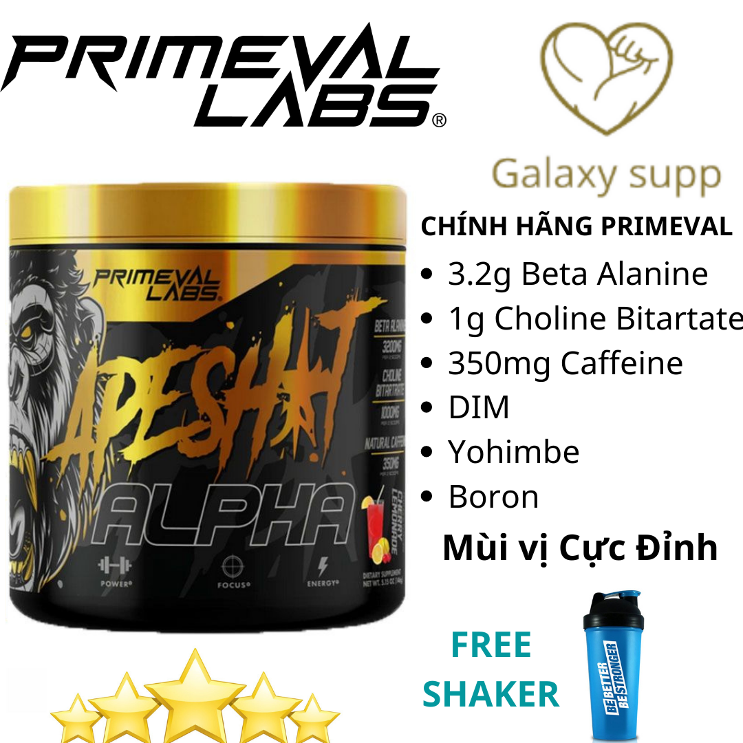 Primeval Labs Apeshit Alpha Pre-workout Tăng Sức Mạnh Sức Bền | Lazada.vn
