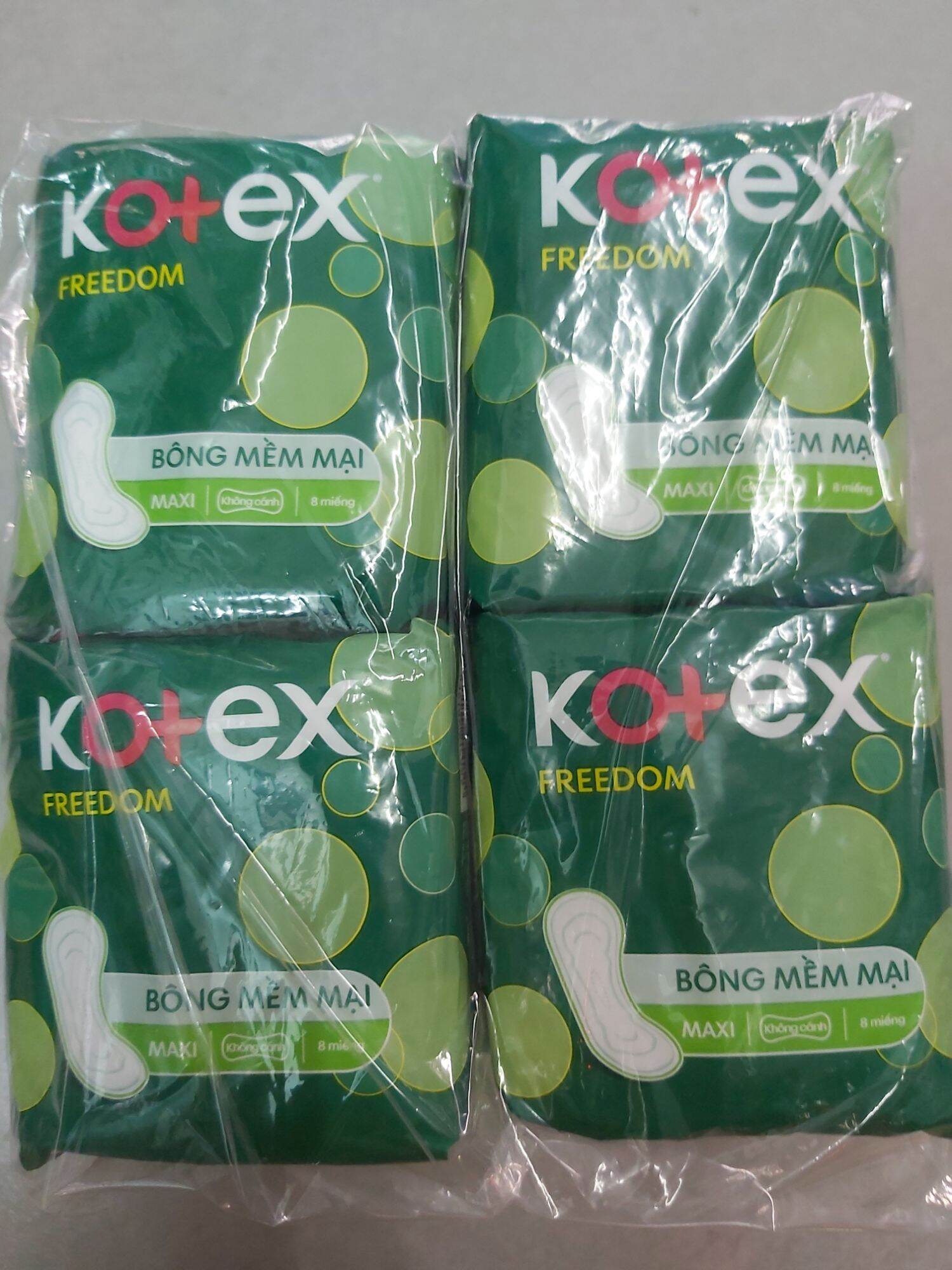 Băng vệ sinh kotex Freedom không cánh 8 miếng lốc 8 gói | Lazada.vn