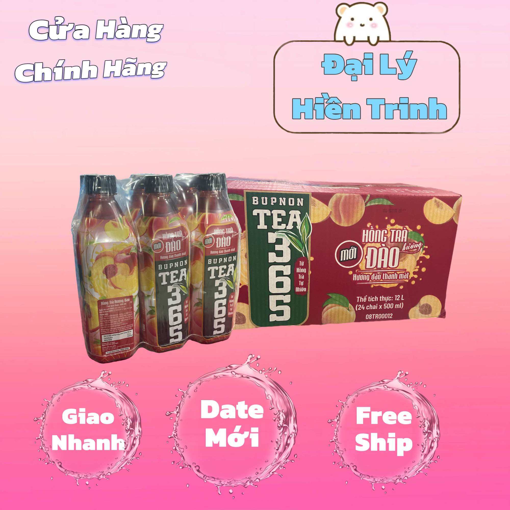 [ MỚI] Trà Tea 365 Hương Đào/Chanh Sả/Mật Ong Thơm Ngon Giải Khát ...