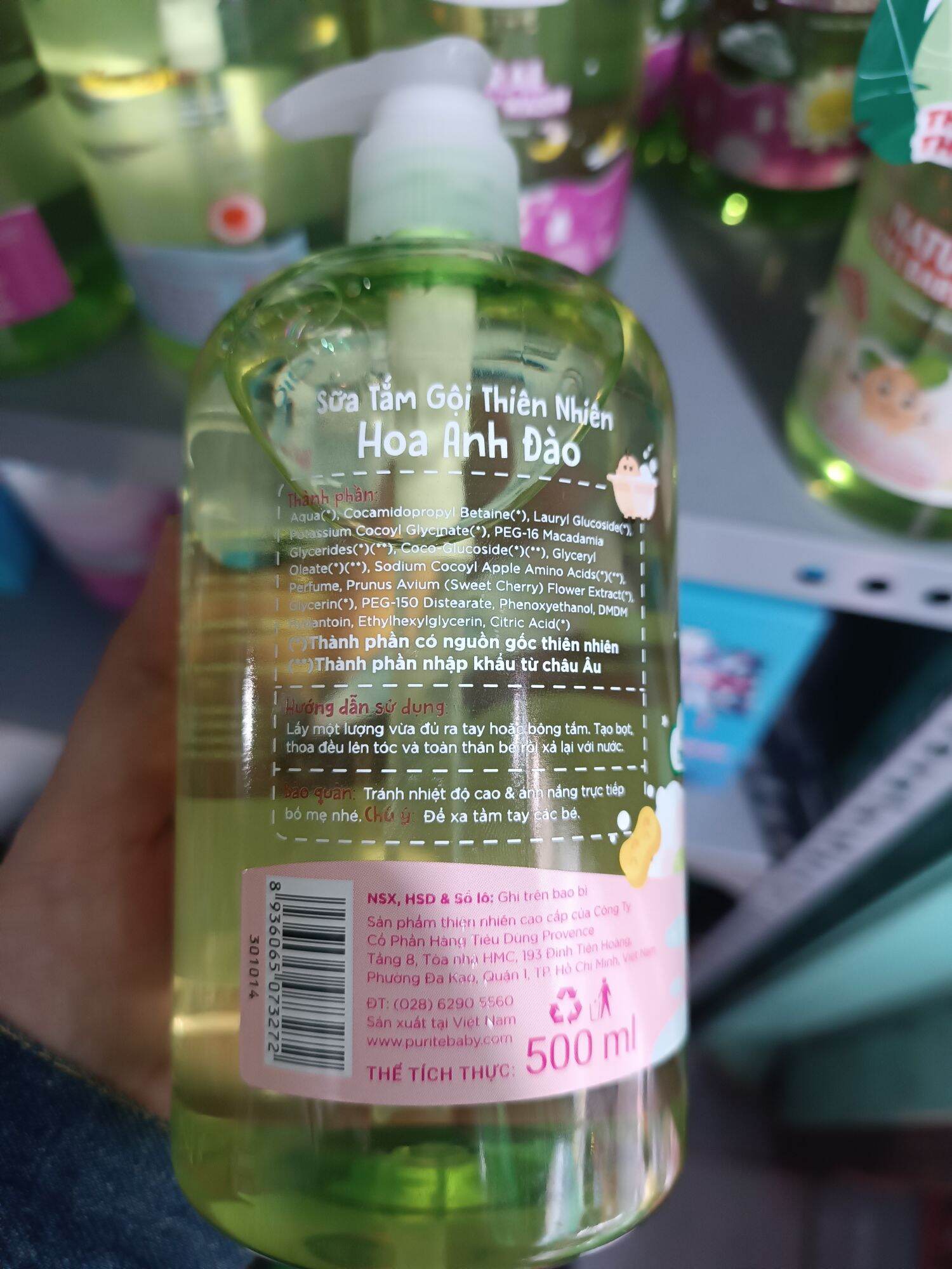 Sữa Tắm Gội Purité Baby chai 500ml - MixASale