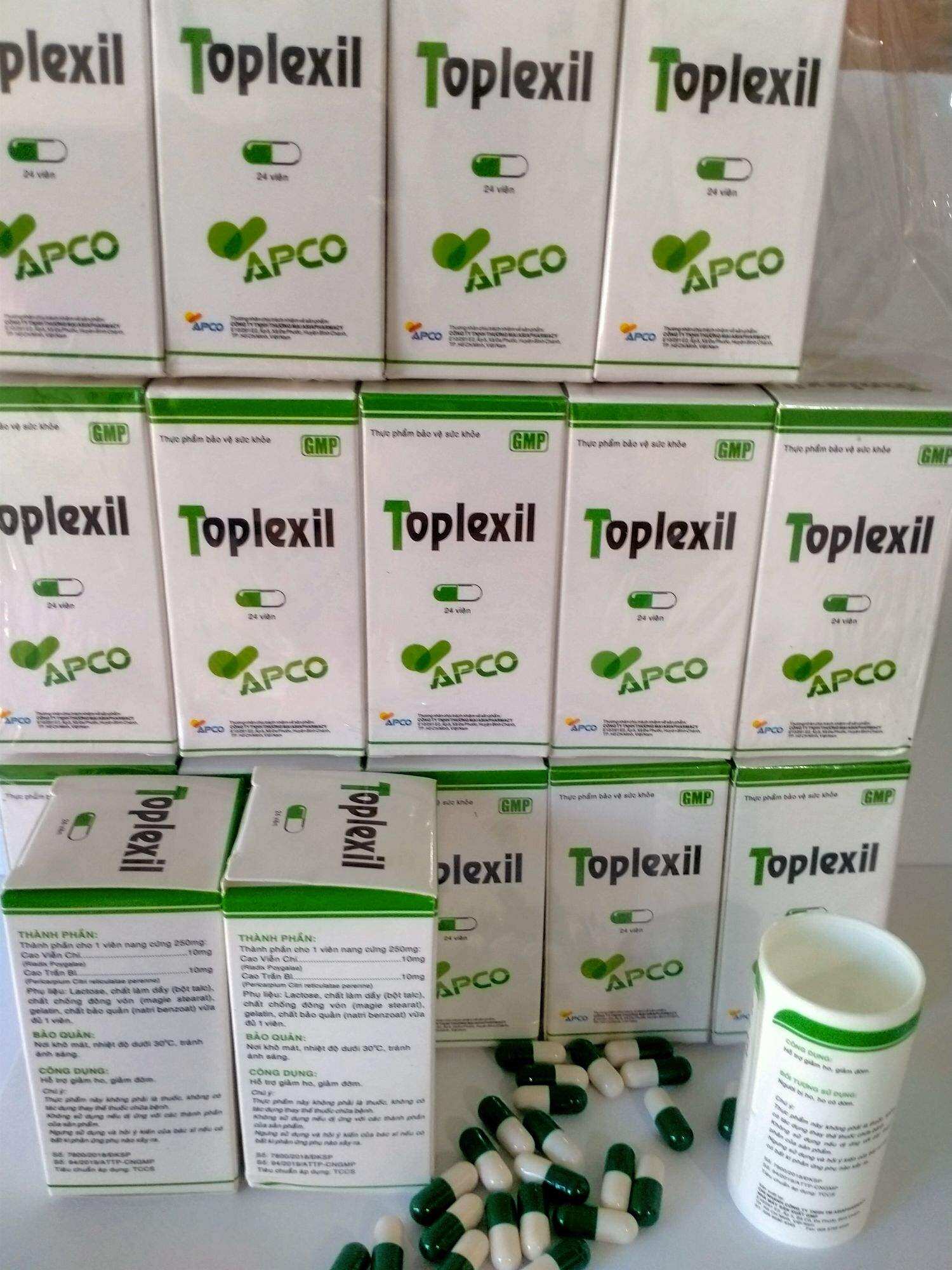 Viên uống TOPLEXIN Hộp 24 viên giúp giảm ho, giảm đờm.[ Thực phẩm bao ...