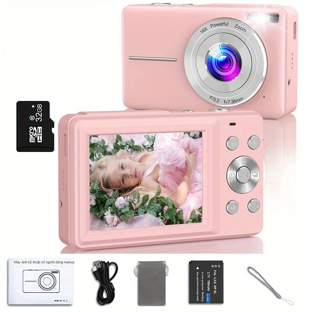 Digital Camera Children Camera for Children Camcorder with 16x Zoom ...
