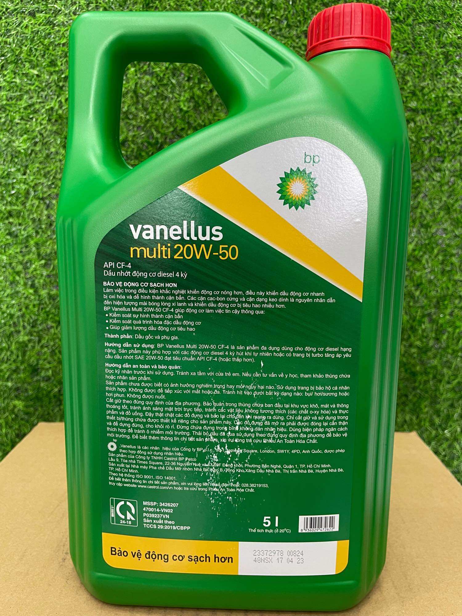HÀNG CHÍNH HÃNG Dầu Nhớt Động Cơ Diesel BP Vanellus Multi 20W-50 API CF ...