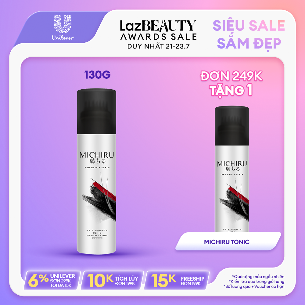 THANK YOU SUPER BRAND DAY 29-30.7 Tinh chất Tonic Michiru ngăn rụng tóc tăng cường tuần hoàn máu ...