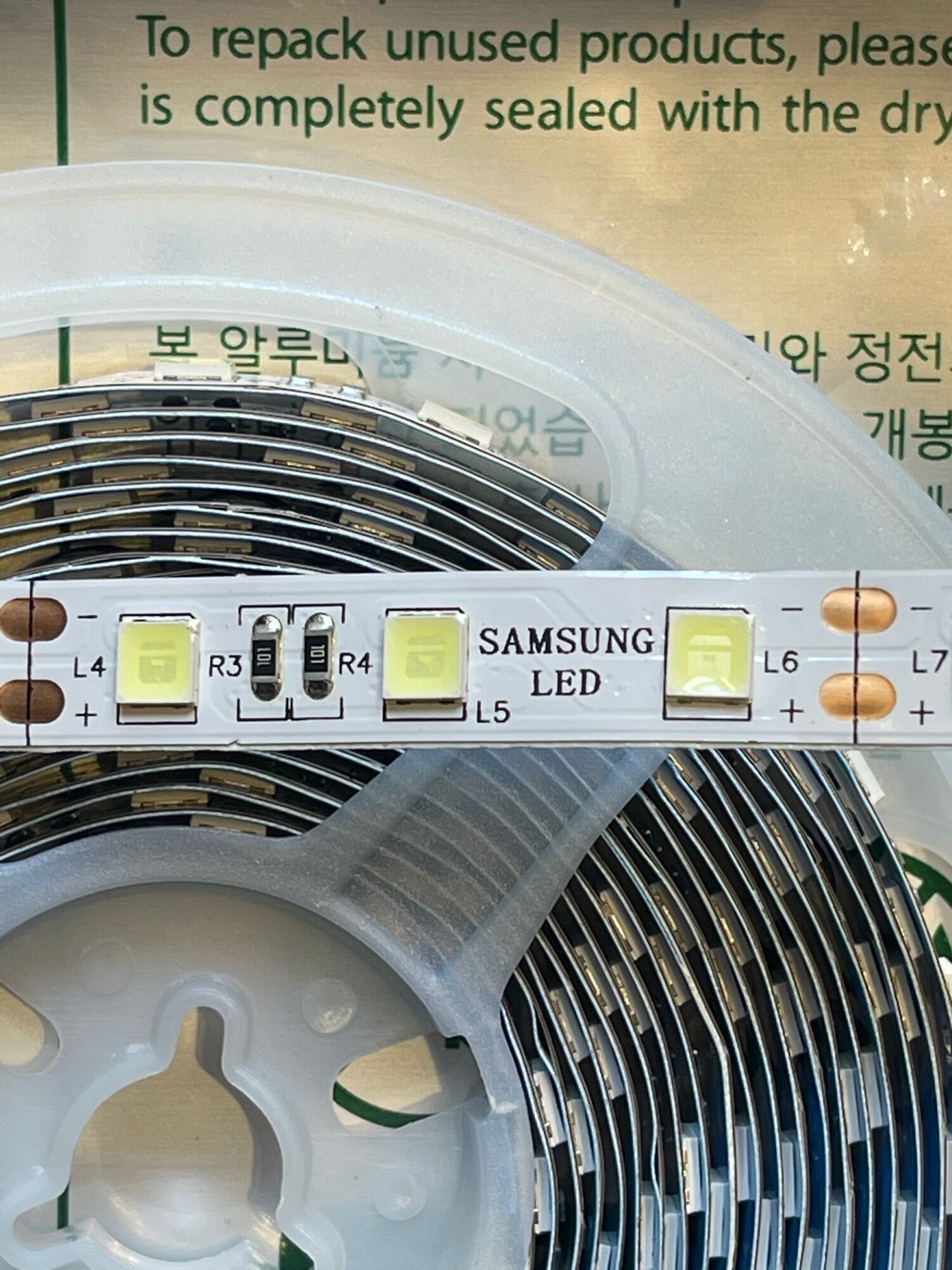 Cuộn 5 Mét. Led Dây Dán Samsung 12W/Mét. Led Dây Samsung 5054 Korean ...