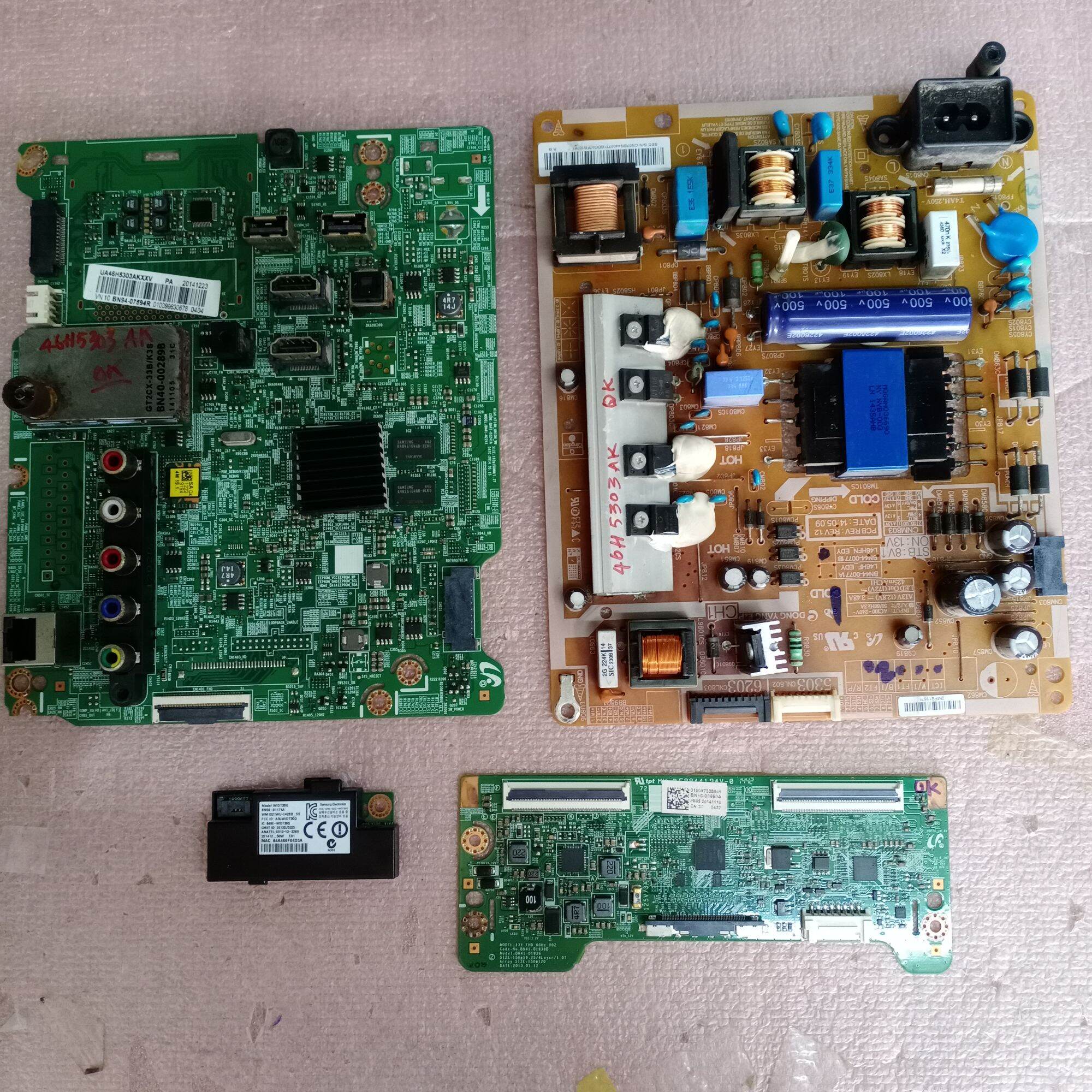 Bo mạch tivi Samsung 46H5303AKbo xử lýkhiểnnguồnmain chínhchủTconwifi - MixASale
