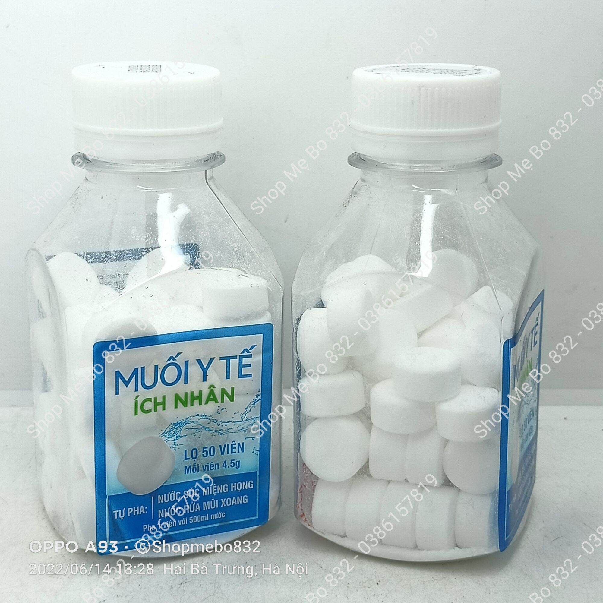 Gói muối y tế Santafa dùng vệ sinh muỗi miệng họng và rửa vết thương ...