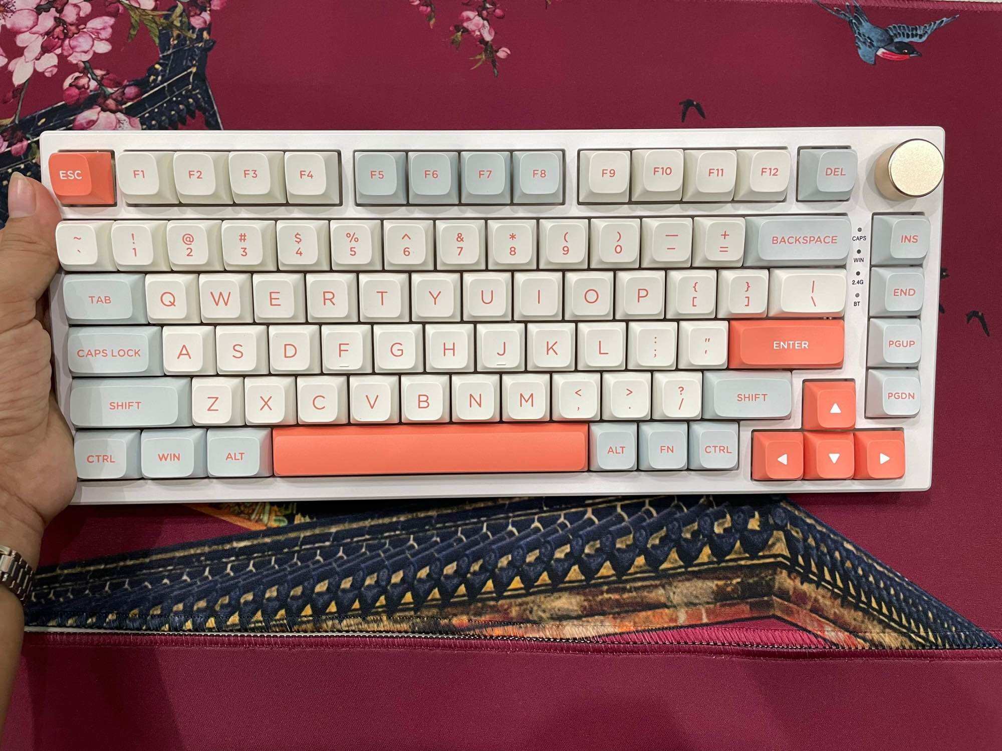 Bàn phím cơ VGN N75 PRO không dây RGB Hotswap núm xoay 2023 | Lazada.vn