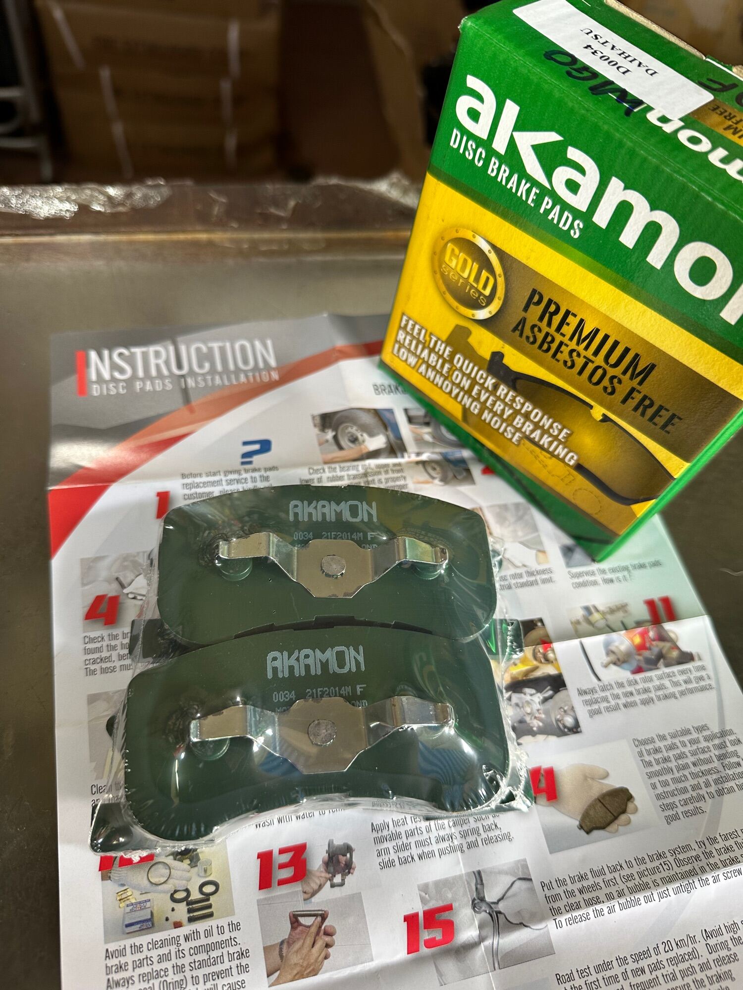 Bố Thắng (Má Phanh) Đĩa Trước Toyota WIGO AKAMON made in Thailand ...