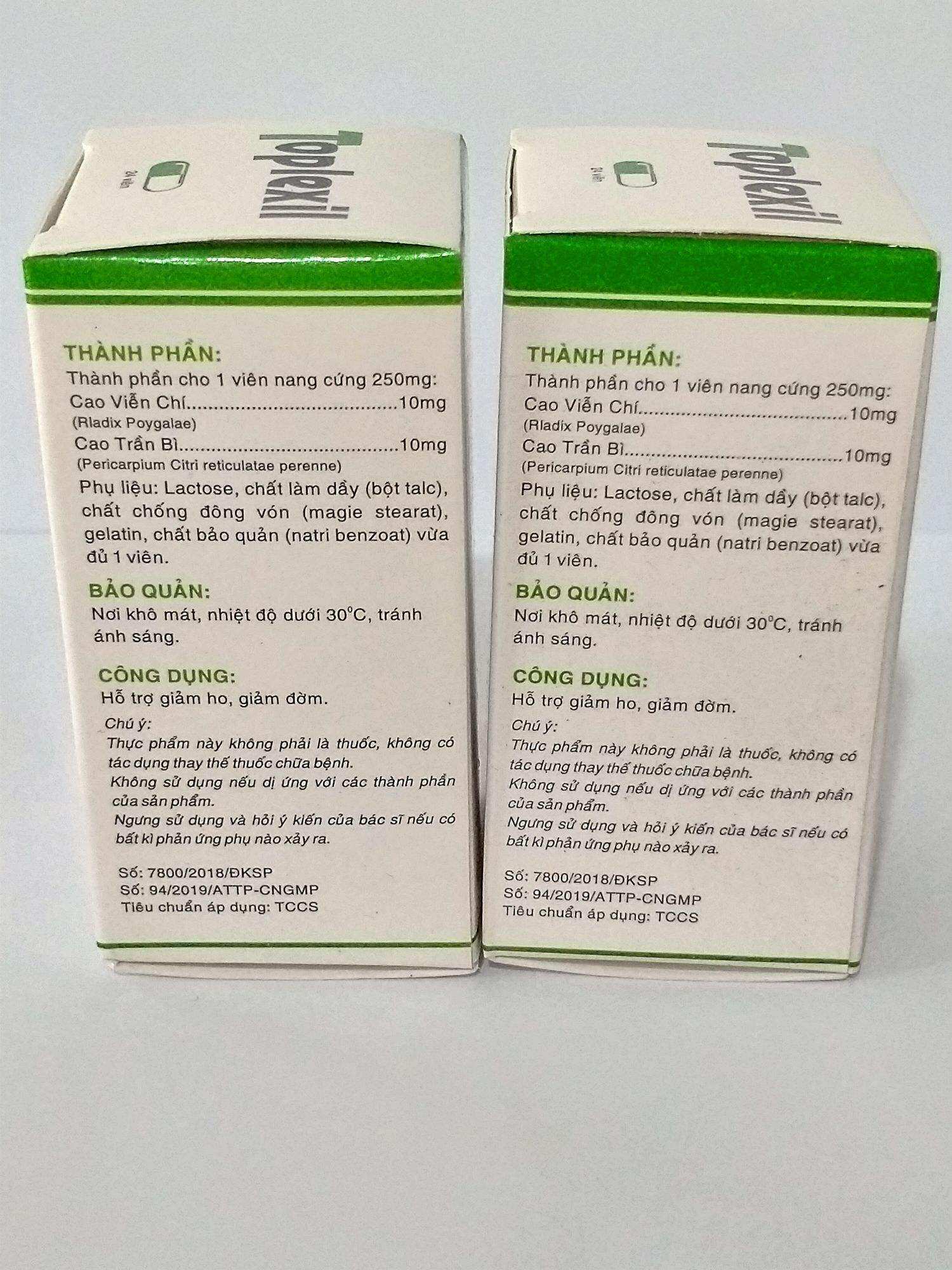 Viên uống TOPLEXIN Hộp 24 viên giúp giảm ho, giảm đờm.[ Thực phẩm bao ...