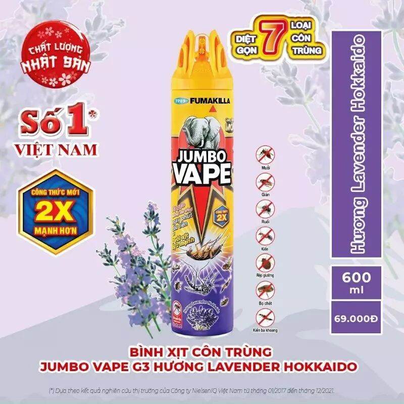 Bình xịt côn trùng Jumbo Vape chai 600ml | Lazada.vn