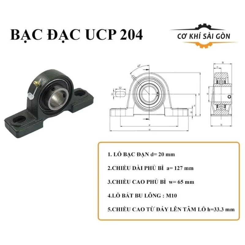 COMBO Bạc đạn gối đỡ CN UCP 203_UCP 208 giá rẻ ,chất lượng | Lazada.vn