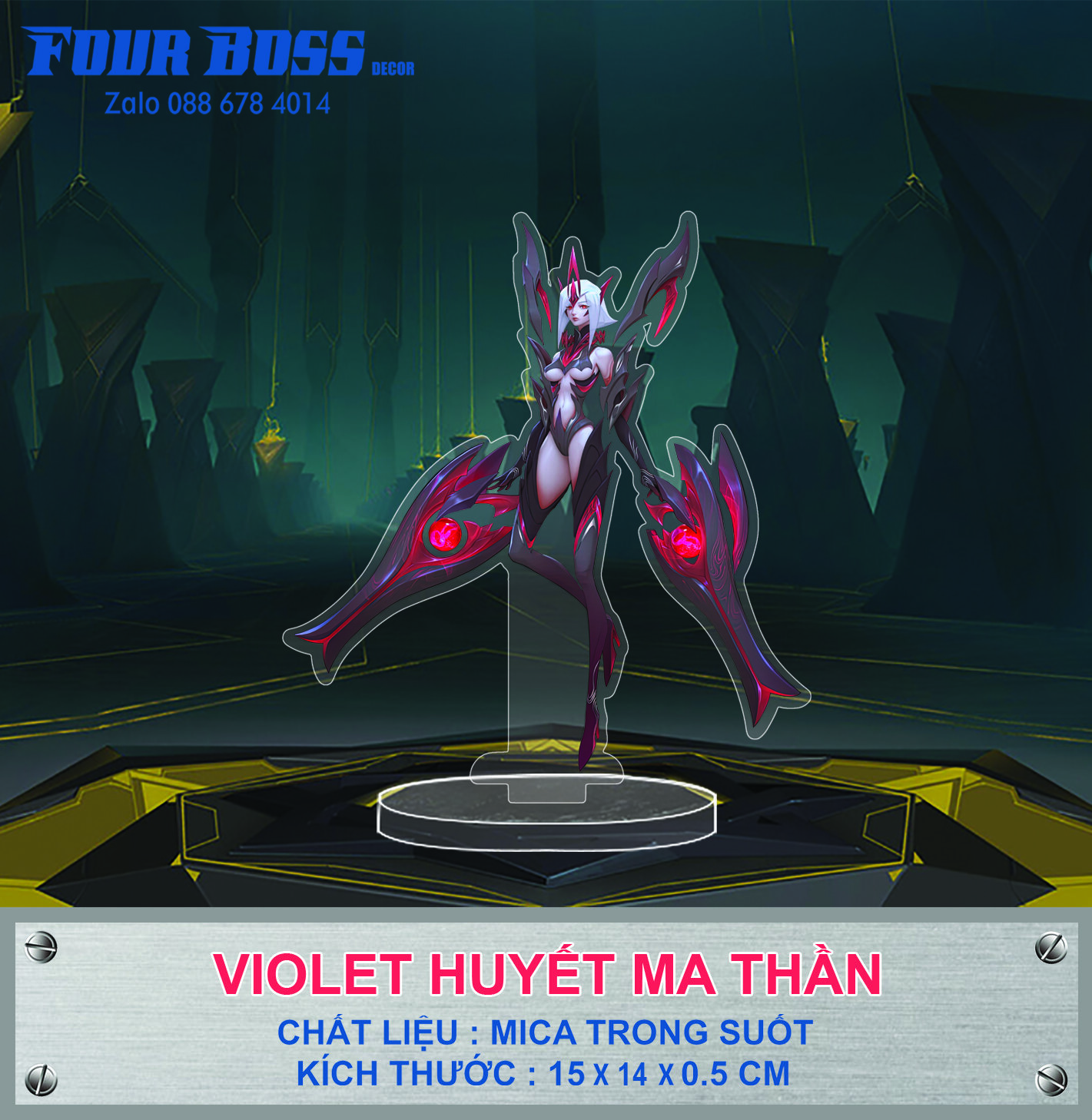 Mô Hình Tướng Violet Huyết Ma Thần Trong Game Liên Quân Mobile - Arena ...