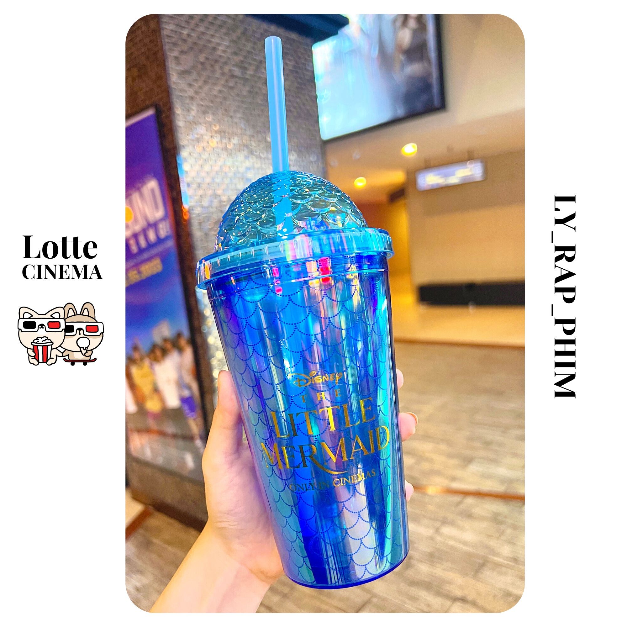 Ly nước nàng tiên cá Disney nhà Lotte và CGV phim “THE LITTLE MERMAID ...