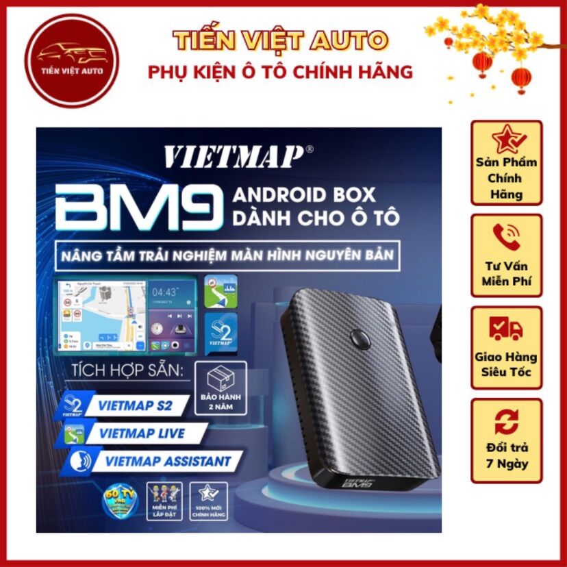 Bộ Android Box Vietmap BM9 Dành Cho Ô Tô - Bản Mới Nhất 2023 - MixASale