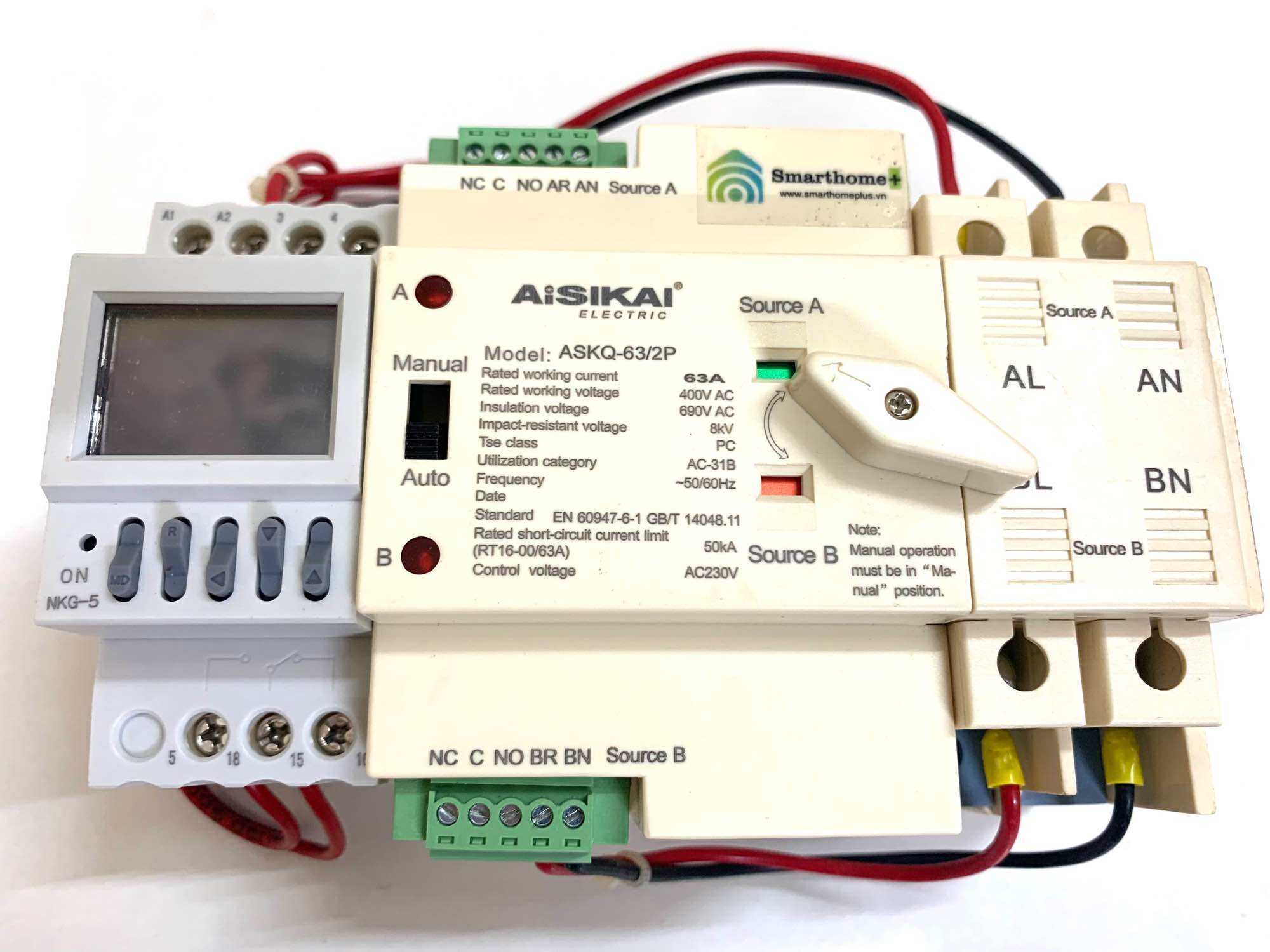 Bộ Chuyển Nguồn ATS Tự Động Không Gián Đoạn Hẹn Giờ Theo Tháng ATT3 ...