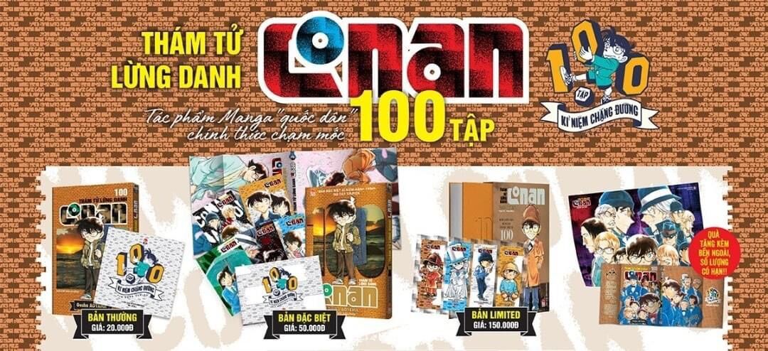 Conan tập 100 combo 3 bản thường + đặc biệt + limited nguyên seal 100% ...