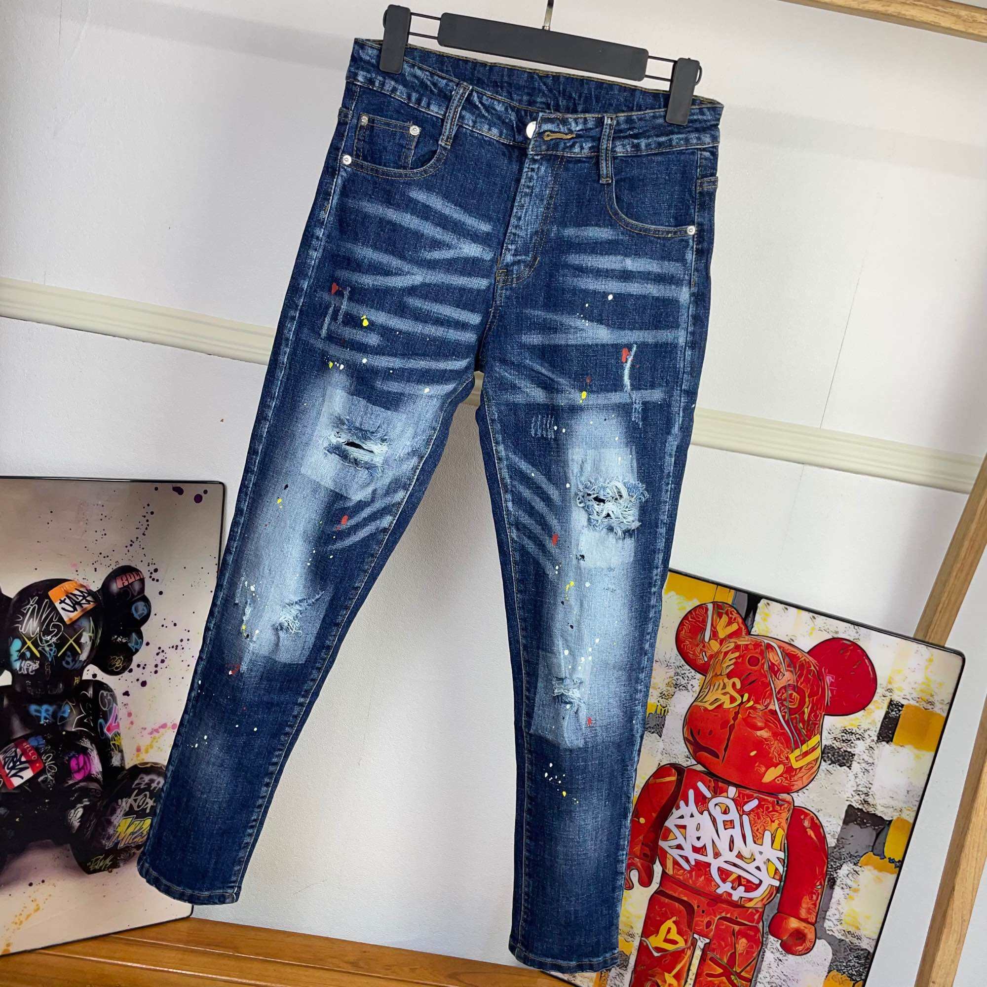 Quần dsq2 rách gối,quần dsquared2 nam vảy sơn 1080 | Lazada.vn