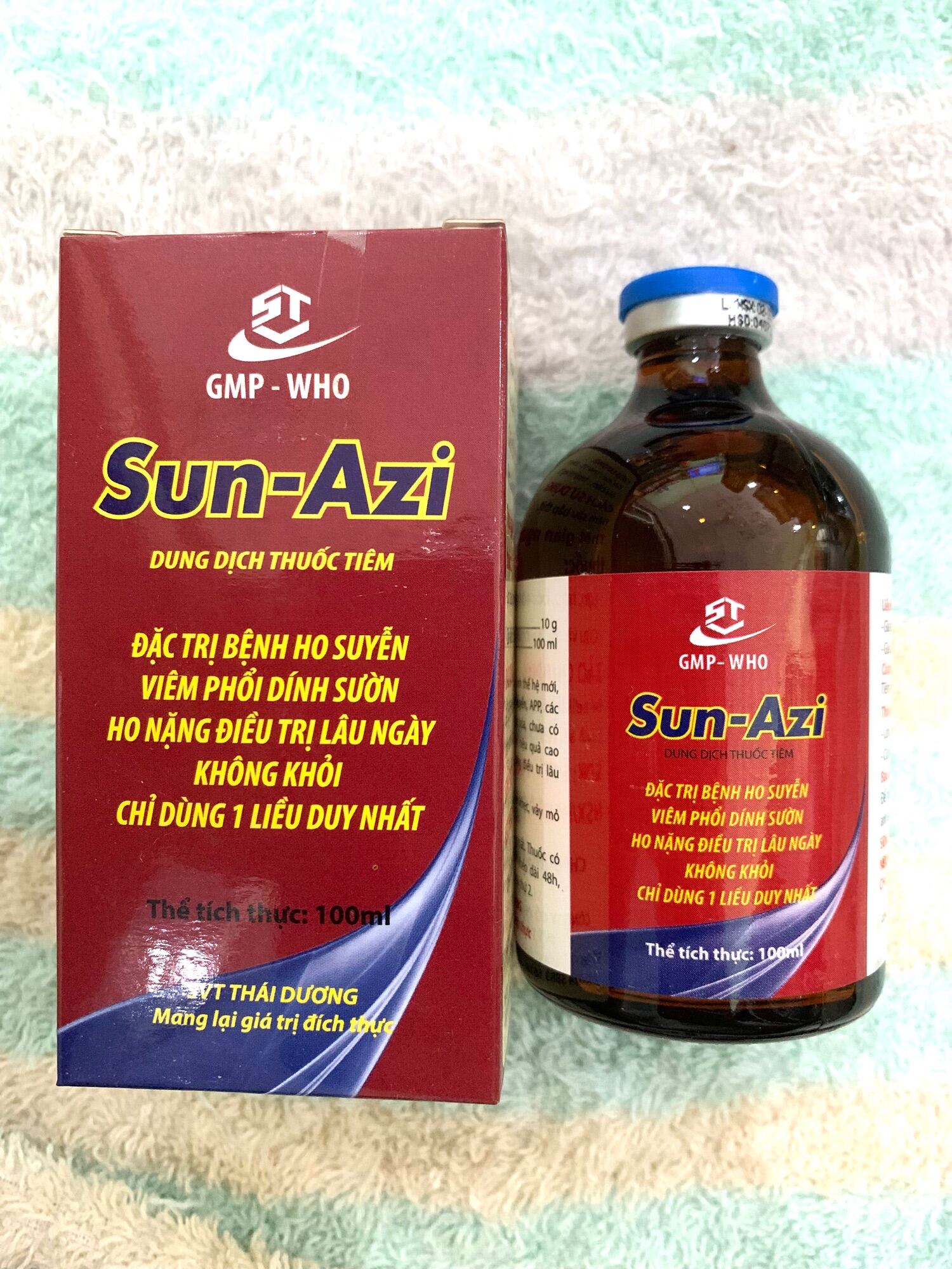 Sun- AZI 100 ml ho suyễn viêm phổi dính sườn lâu ngày không khỏi dùng ...