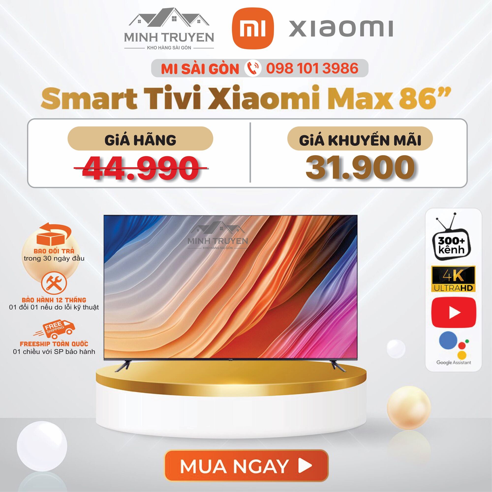 Tivi Xiaomi Redmi MAX 86 inch - MixASale