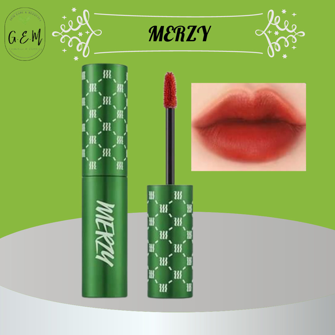 Son Kem Lì Merzy Velvet Tint V6 Green Edition Vỏ Xanh Lá | Lazada.vn