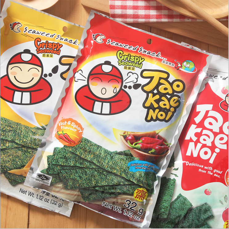 Đồ Ăn Vặt Nhập Khẩu Thái Lan Miếng Rong Biển Chiên Giòn Chủ Shop 32G ...