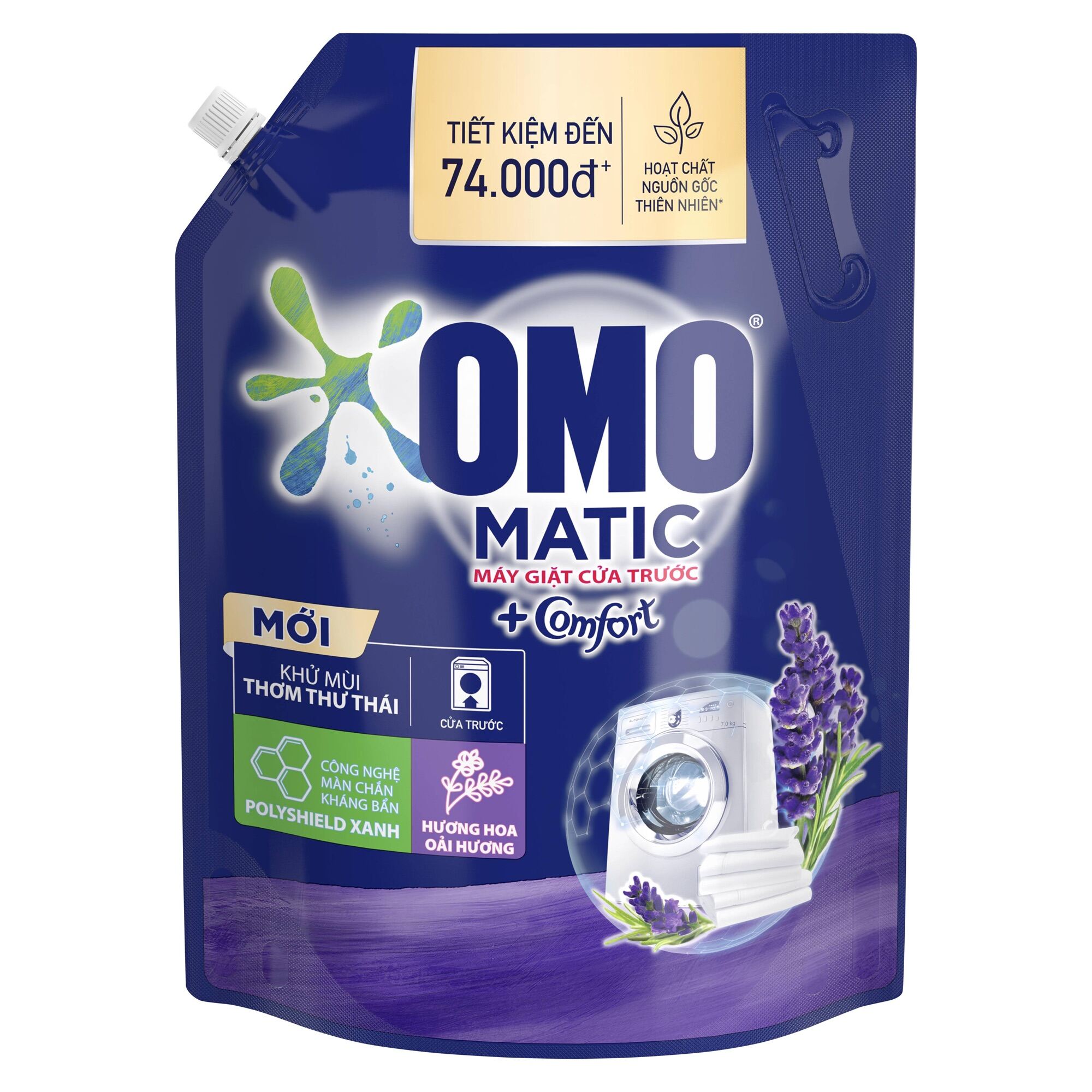 [Siêu thị WinMart] - Nước giặt OMO bền đẹp cửa trước túi 3,6 kg - MixASale