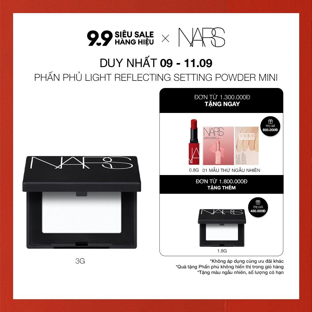 MINISIZE 1.8G FULLSIZE 10G PHỦ HIỆU ỨNG THỦY TINH NARS LIGHT REFLECTING SETTING POWDER - SẢN ...