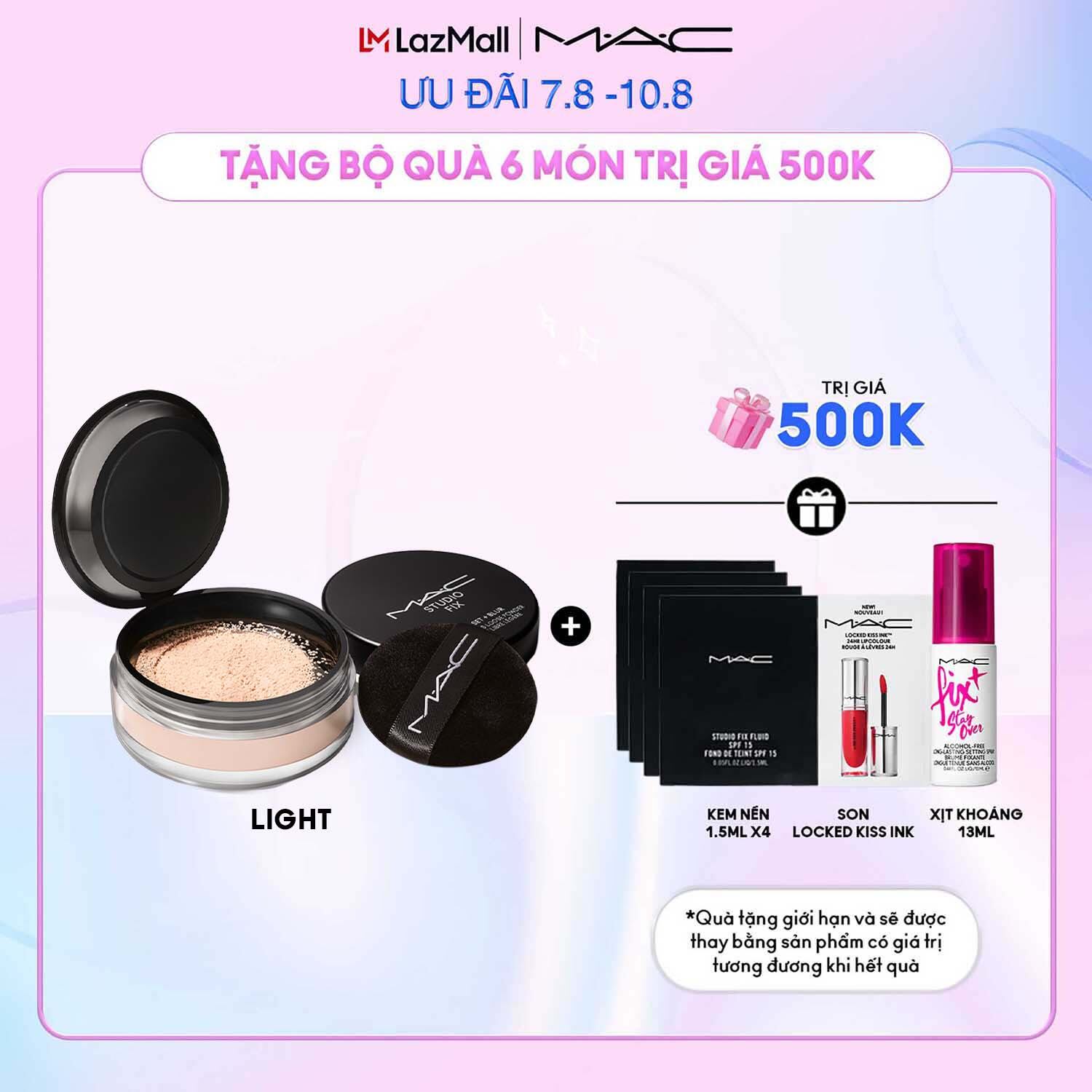 ƯU ĐÃI 7-10.8 Phấn phủ dạng bột MAC Studio Fix Weightless Loose Powder - Compacts Powder 6.5g ...