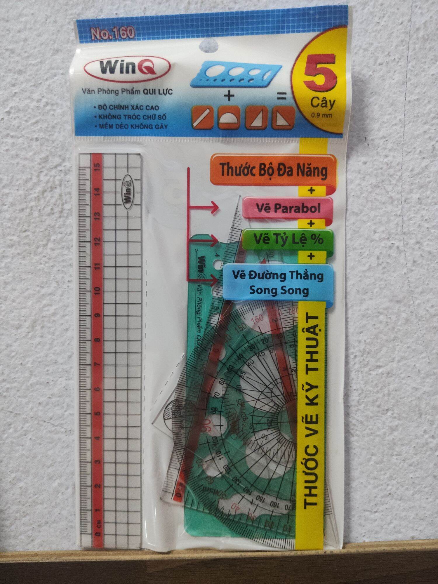 Thước bộ đa năng vẽ parapol vẽ tỷ lệ % vẽ đường thẳng song song | Lazada.vn