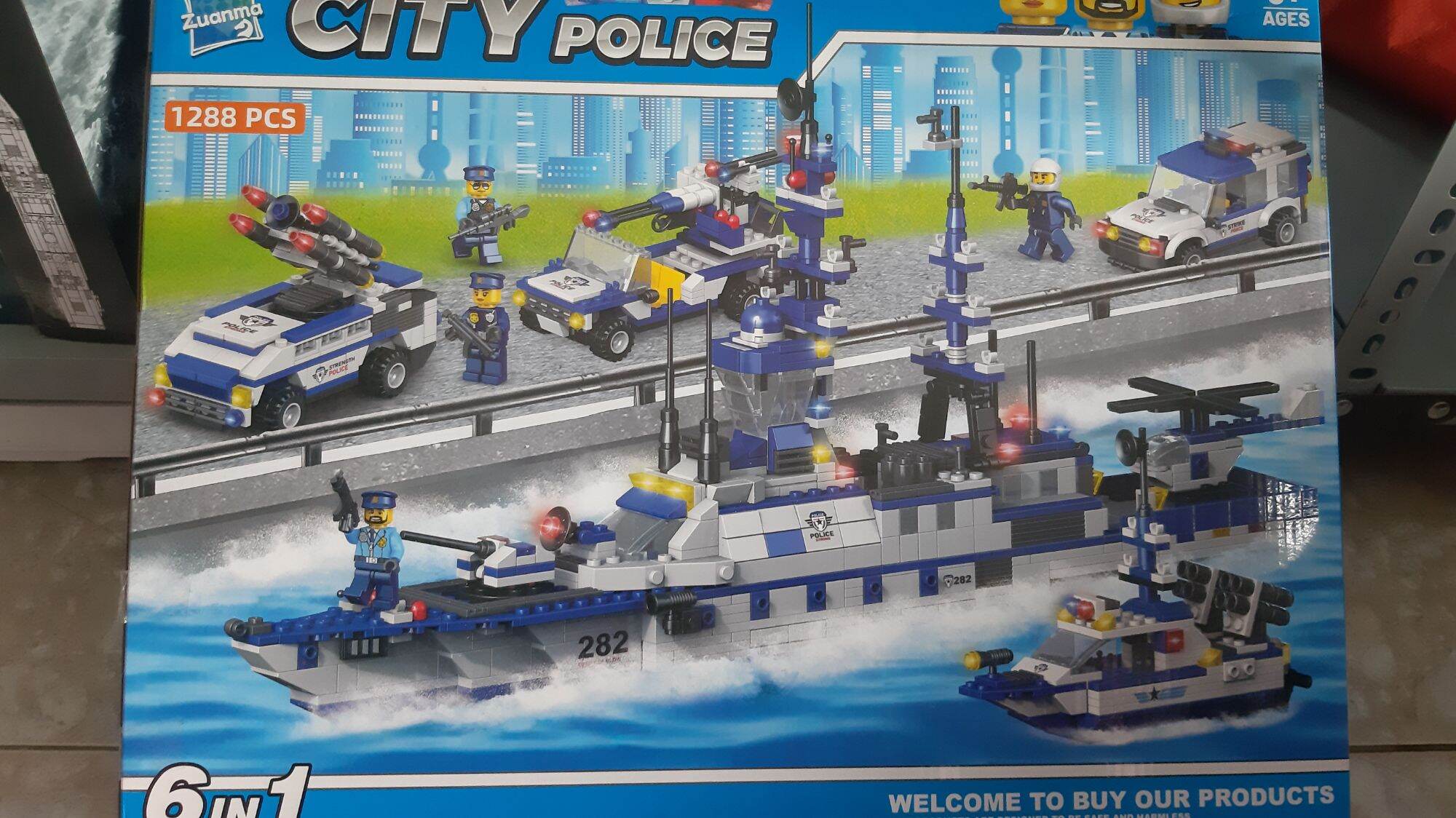 [ Lego] Lego thành phố police với 1288 chi tiết | Lazada.vn