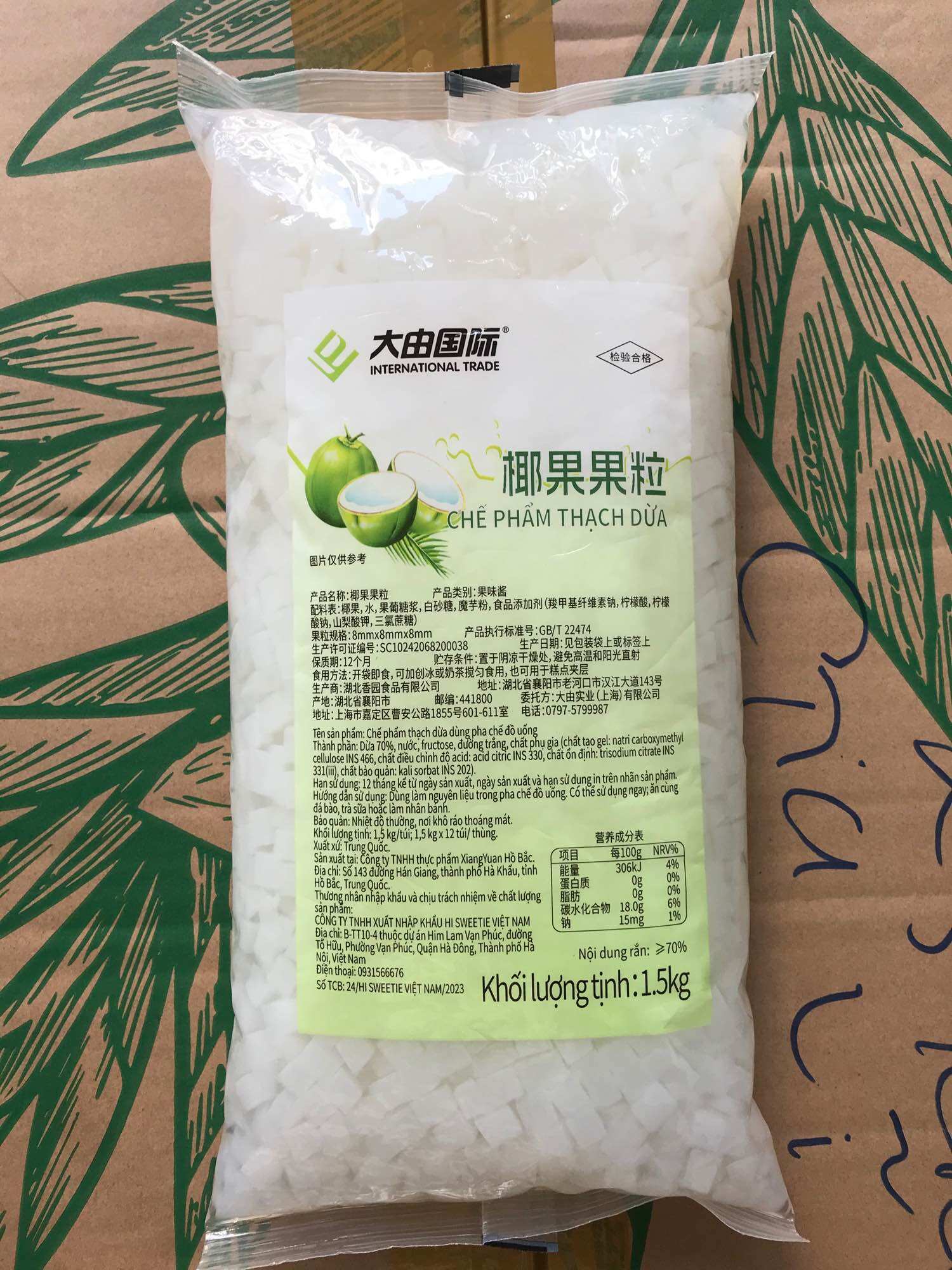 Thạch dừa DEDU 1.5kg ( Thạch dừa Đài Loan) | Lazada.vn